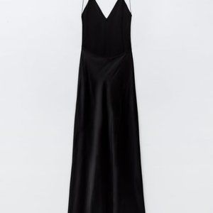 Zara | Dresses | Zara Long Satin Dress | Poshmark